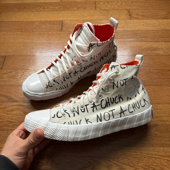 Converse | Shoes | Mens White Not A Chuck Converse High Tops | Poshmark